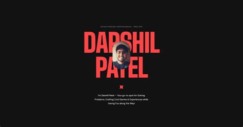 Darshil Patel Darshil Patel