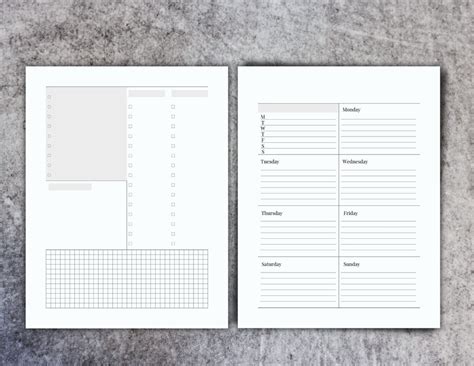 Weekly Dashboard Planner Etsy