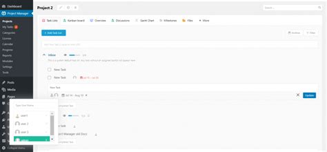 How To View Task Lists And Add News Tasks In Wp Project Manager Wedevs