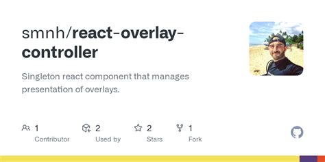 GitHub Smnh React Overlay Controller Singleton React Component That Manages Presentation Of