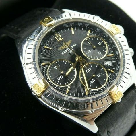 Breitling B55046 Mecaquartz Sextant Chronograph Steel18k Gold Swiss