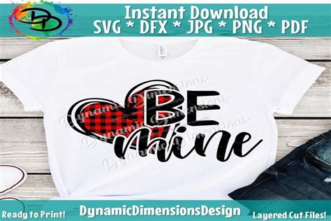 Be Mine Pattern Heart Graphic By Dynamic Dimensions · Creative Fabrica
