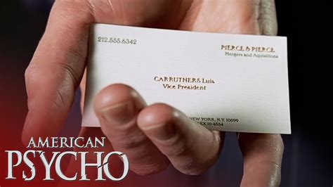 Psycho American Business Card American Psycho Business Xulc