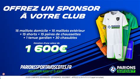 Parionssport Fdj Va Sponsoriser 100 Clubs De Football Amateurs Appel