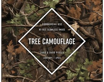 Real Tree Camo Patterns Digital Papers Seamless Patterns Printable Instant Digital