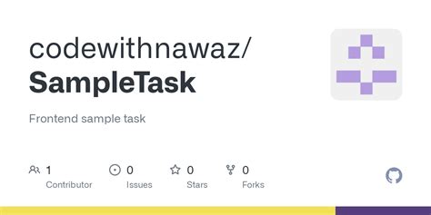 Github Codewithnawazsampletask Frontend Sample Task