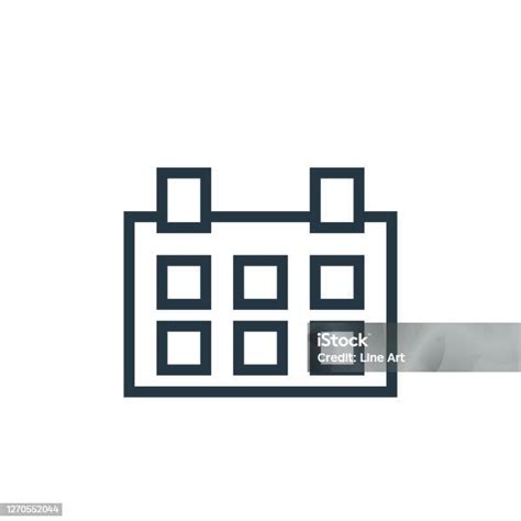 비즈니스 개념에서 달력 아이콘 벡터입니다 달력 편집 가능한 스트로크의 얇은 줄 그림입니다 웹 및 모바일 앱 로고 인쇄 미디어에 사용할 캘린더 선형 기호 0명에 대한 스톡