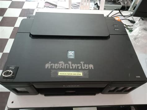Canon G2010 อาการปริ้นไม่ออก ทำการล้างหัวพิมพ์เติมน้ำหมึก ปริ้นได้ปกติภาพสีสดใสครับ ขอบคุณ สภอ