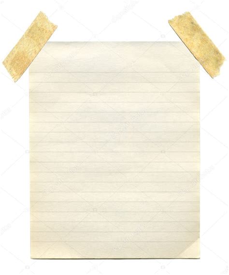Old Vintage Yellowing Notepaper Stock Illustration By ©srphotos 1888078
