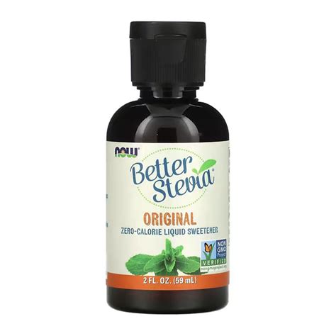 Сахарозаменитель стевия NOW Better Stevia Zero Calories Original (59 ml ...