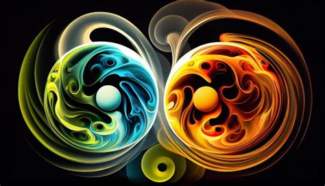 Premium Ai Image Generative Ai Chromatic Fusion Abstract Background With Two Lively Colors