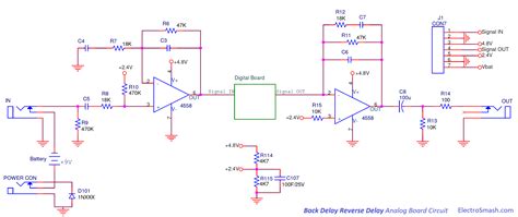 Analog Signal Delay Circuit Circuit Diagram