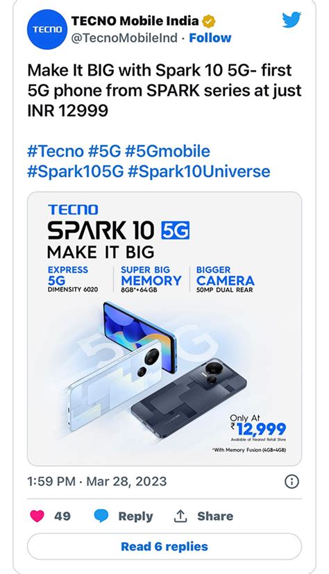 Tecno Spark G With MediaTek Dimensity MP Camera HD Hz Display Launched