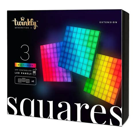 Twinkly Led Panel Set Squares Rgb Erweiterung Kaufen