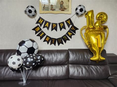 초등생일파티 생일풍선 생일파티용품 축구풍선 Set 네이버 블로그