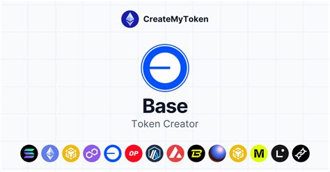 Base Token Generator Create My Token
