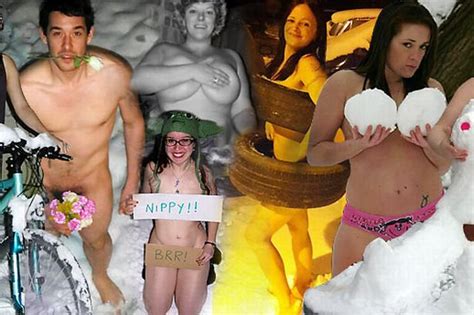Facebook Craze For Posing Naked In The Snow Goes Global Mirror Online
