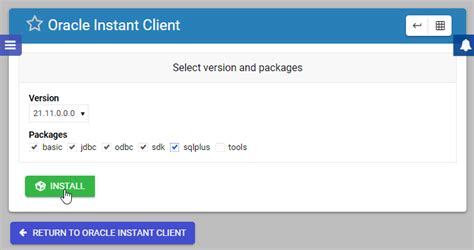 Installation — Oracle Instant Client 01 Documentation
