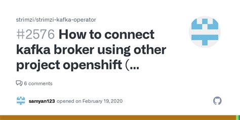 how to connect kafka broker using other project openshift external