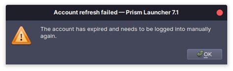 Unable To Log In Issue PrismLauncher PrismLauncher GitHub