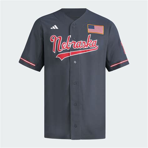 Adidas Nebraska Full Button Jersey Multicolor Free Shipping With