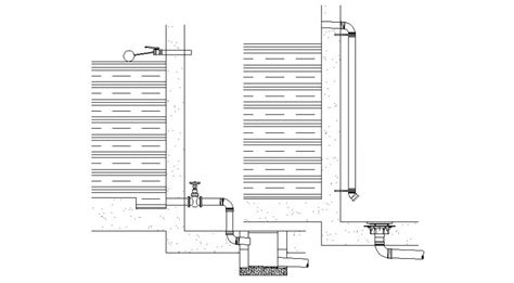 D View Construction Details Of Water Tank Autocad File Cadbull