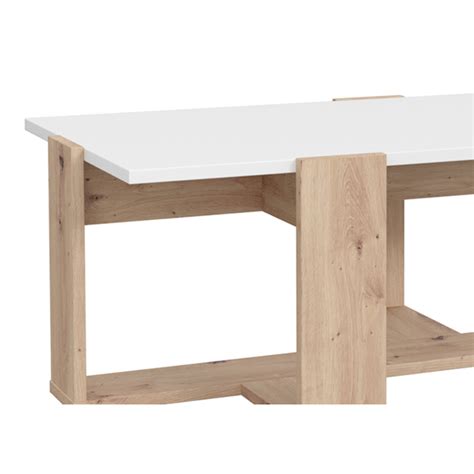 Table Basse Shield Beige Blanc Kitea Maroc