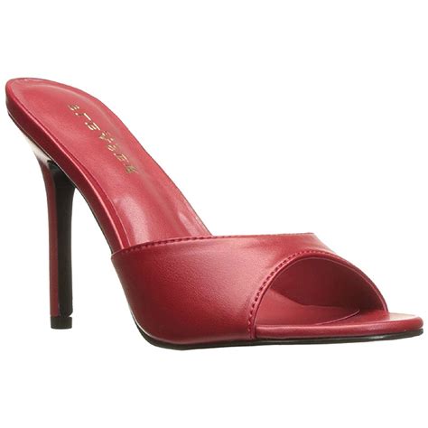 Red 10 Cm Classique 01 Womens Mules Shoes