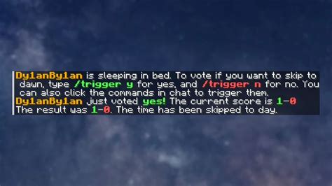 Bed Voting Data Pack Minecraft Data Pack