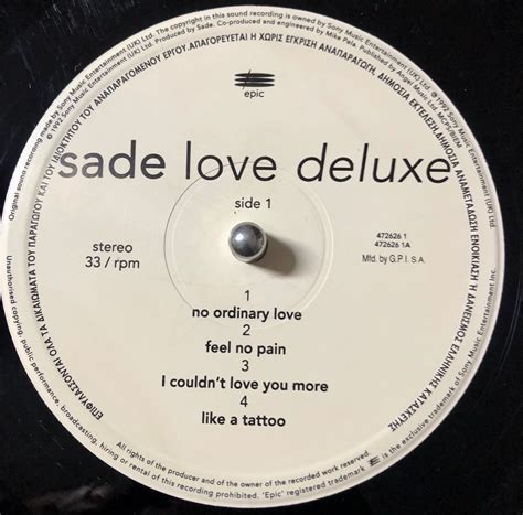 1992 Sade Love Deluxe Vinyl Lp Album Soul Jazz Etsy