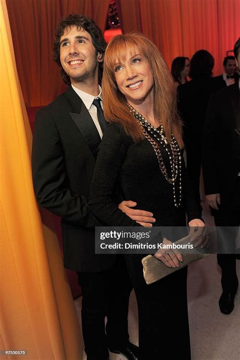 Apply Musician Josh Groban And Comedian Kathy Griffin Attend The