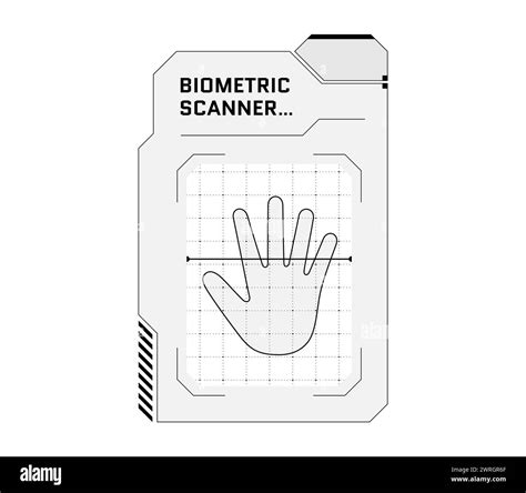 Hud Digital Futuristic User Palm Scan Interface Panel Sci Fi High Tech