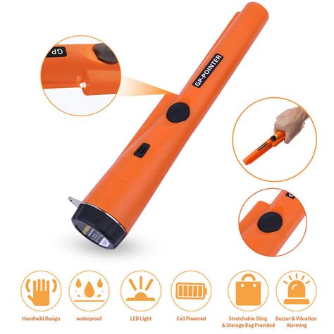 Metal Detector Pin Pointer Probe Waterproof Handheld Gold Pinpointer Vibration Ebay Uk