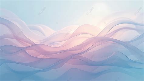 Abstract Fluid Waves With Ethereal Pastel Colors And Soft Gradient Background Abstract Fluid