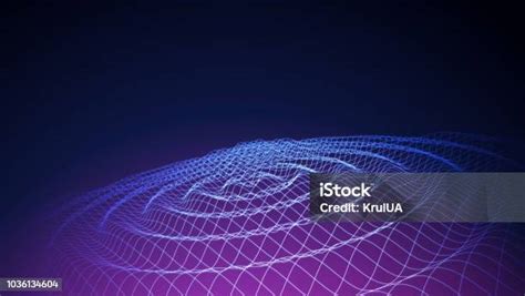 웨이브 추상 화려한 배경입니다 3 차원 격자입니다 큰 데이터입니다 미래 벡터 일러스트 레이 션 0명에 대한 스톡 벡터 아트 및 기타 이미지 Istock
