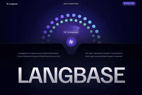 Langbase · Dark Themed Websites