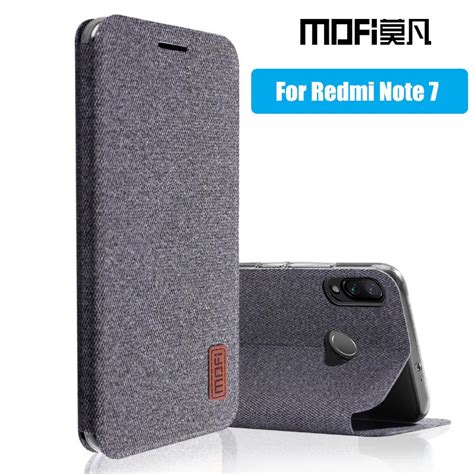 For Xiaomi Redmi Note 7 Case Flip Cover Silicone Back Coque Full