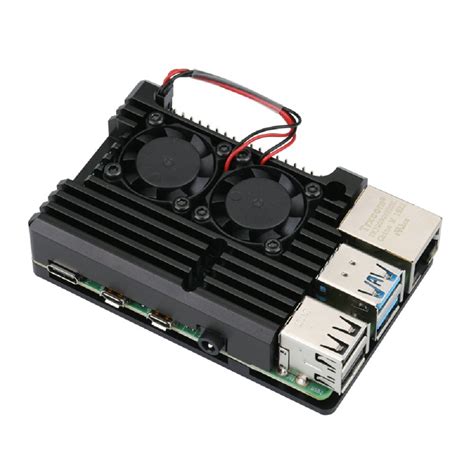 raspberry pi 4 3 aluminum case with dual cooling f grandado