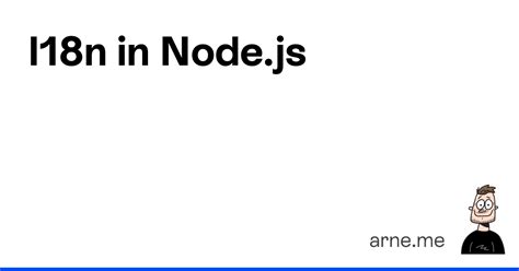 i18n in node js