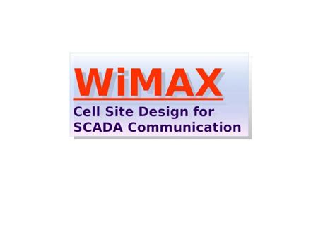 Ppt Wi Max Cell Site Design Dokumentips