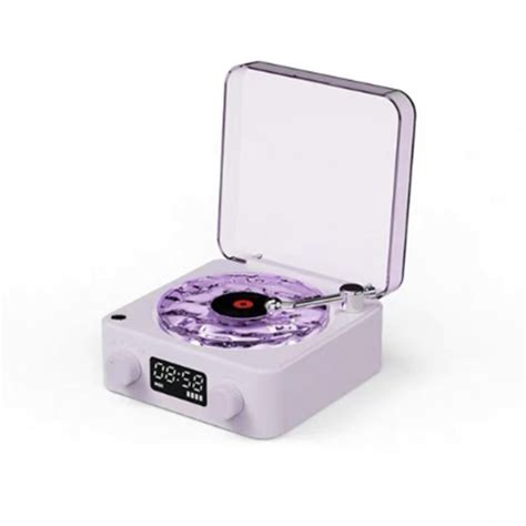 Колонка блютуз беспроводная виниловый проигрыватель музыкальная колонка портативная с