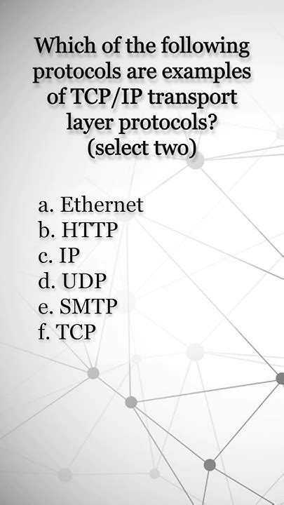Tcp Ip Protocol Quiz Question Ccna Shorts Networking Youtube