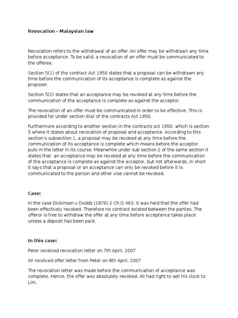 ️ What Is Revocation Of An Offer Revocation Legal Definition Of Revocation 2019 02 24