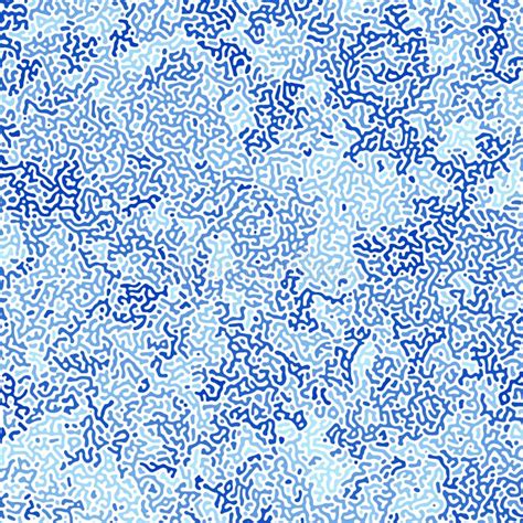 Abstract Blue Water Reaction Diffusion Psychedelic Pattern Background