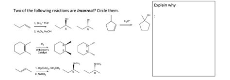 Solved Section 8 7 Oxymercuration Demercuration The Reagent
