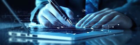 Hands Typing On Keyboard Programming Online Database Data Processing