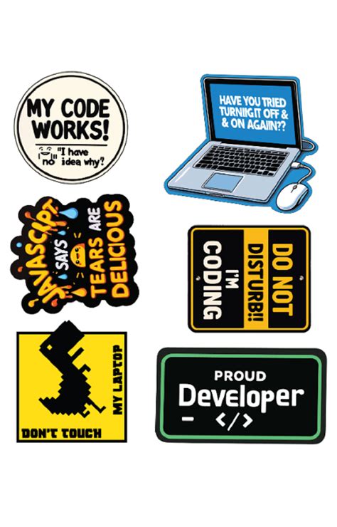 Developer And Programming Packet Sticker Bike And Helmet Stickers