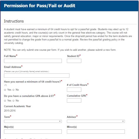 Permission For Passfail Or Audit