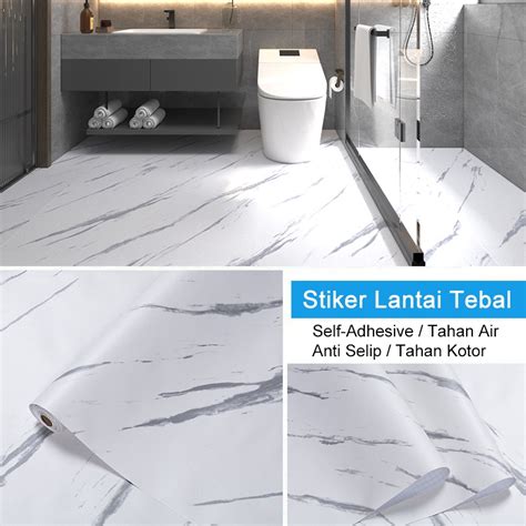 Jual Sticker Lantai Kamar Mandi Tahan Air Self Adhesive Wallpaper