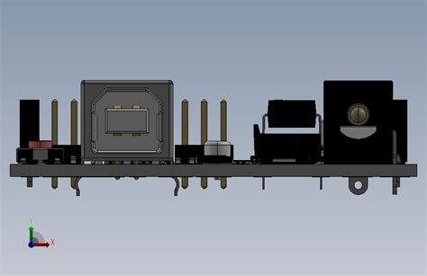 Arduino Uno Solidworks 2023 模型图纸下载 懒石网